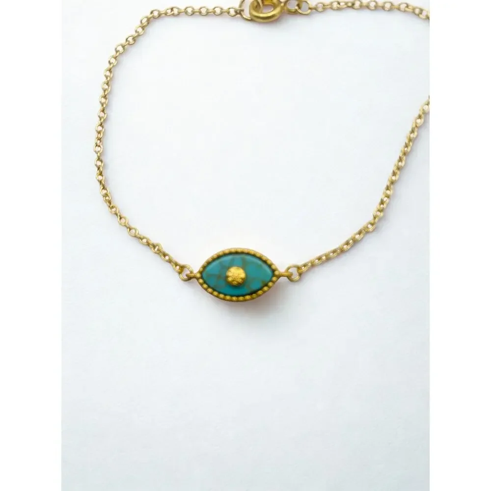 Tory Burch | Jewelry | Tory Burch Evil Eye Stone Bracelet | Poshmark